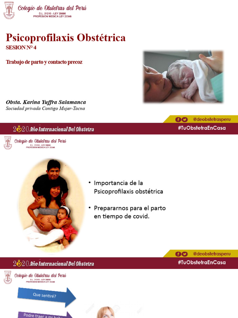 Sesion 4 Psicoprofilaxis | PDF | Parto | Partería
