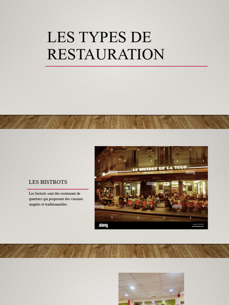 Les Types de Restauration | PDF