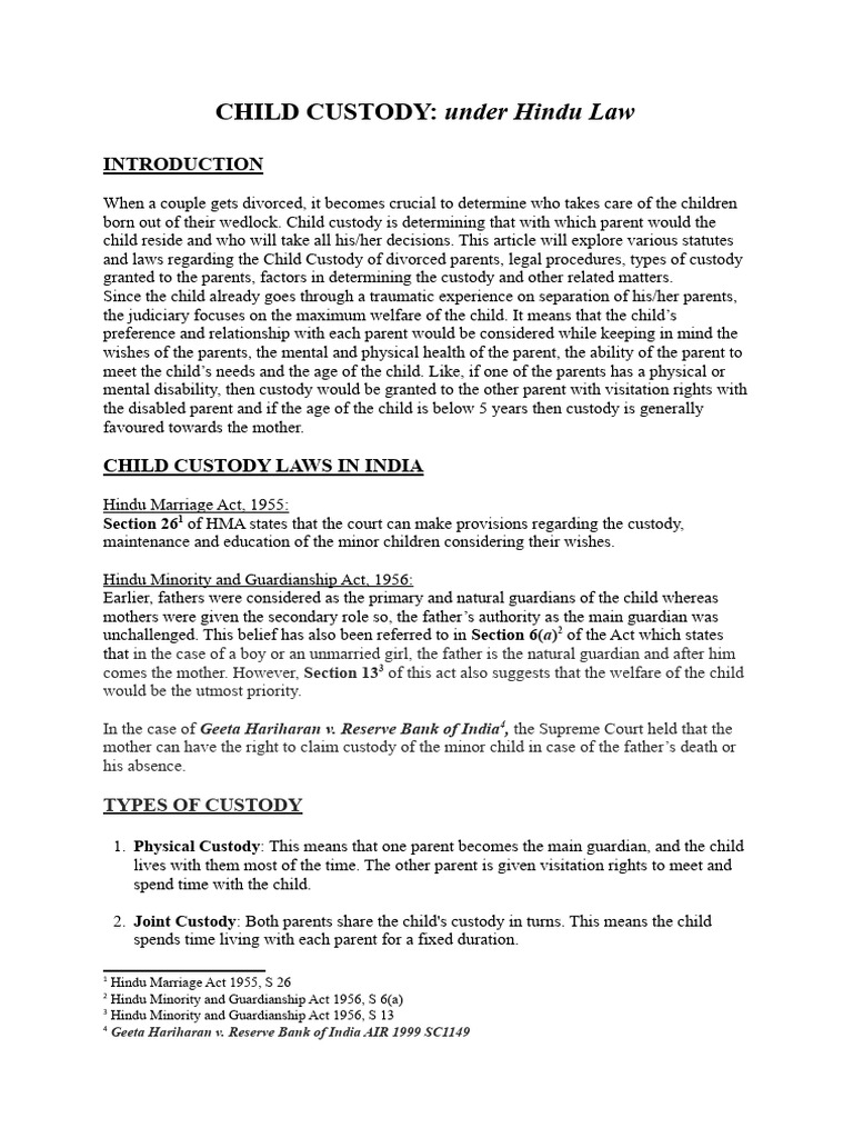 Child | PDF | Child Custody | Legal Guardian