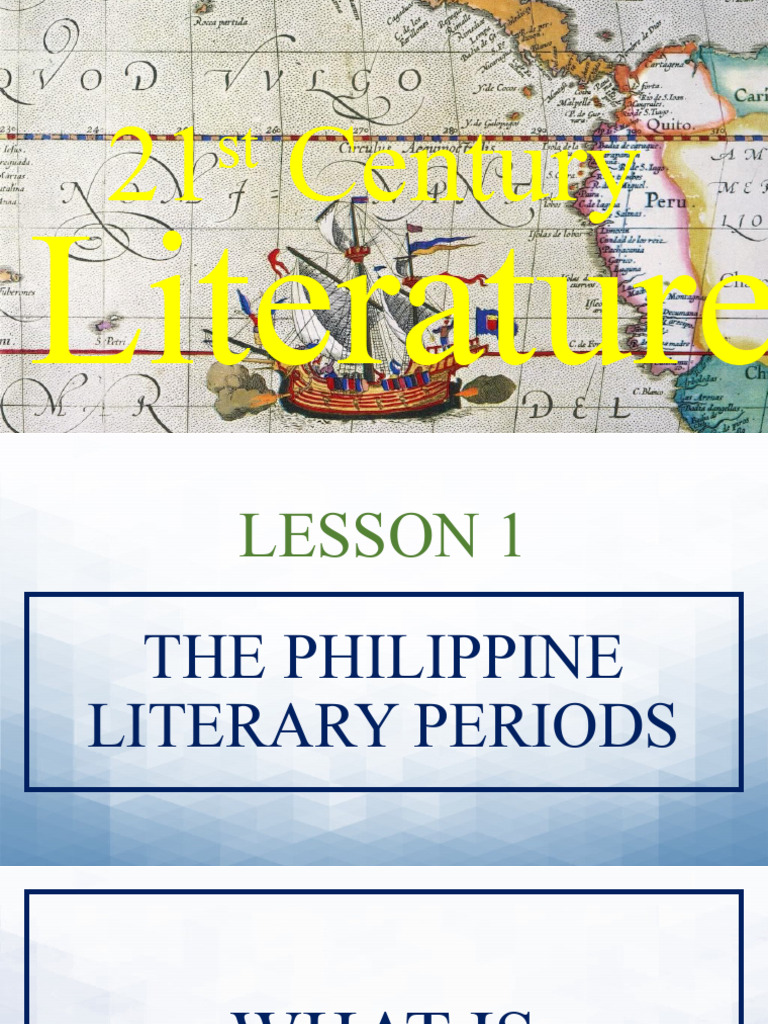 LESSON 1 The Philippine Literary Periods | PDF | Tagalog Language | Poetry