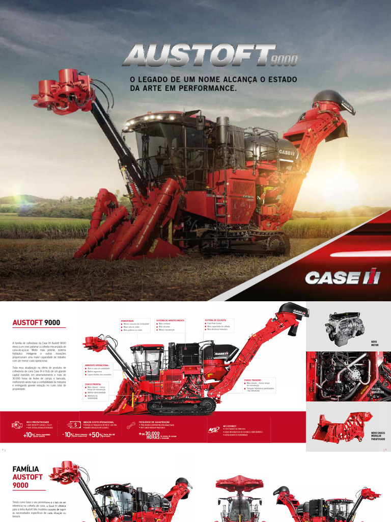CIH-0090-21 Folheto - Austoft9000 - PO - BX | PDF | Motores | Agricultura