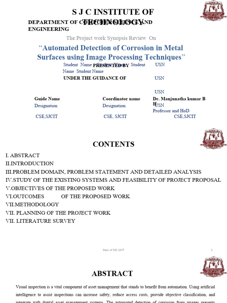 Corrosion Detection | PDF