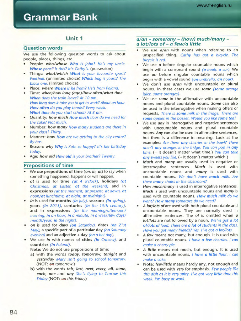 On Screen 3 Grammar Book | PDF