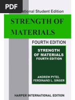 Strength of Materials by F L Singer 4 Ed Solutions | PDF | Bending ...