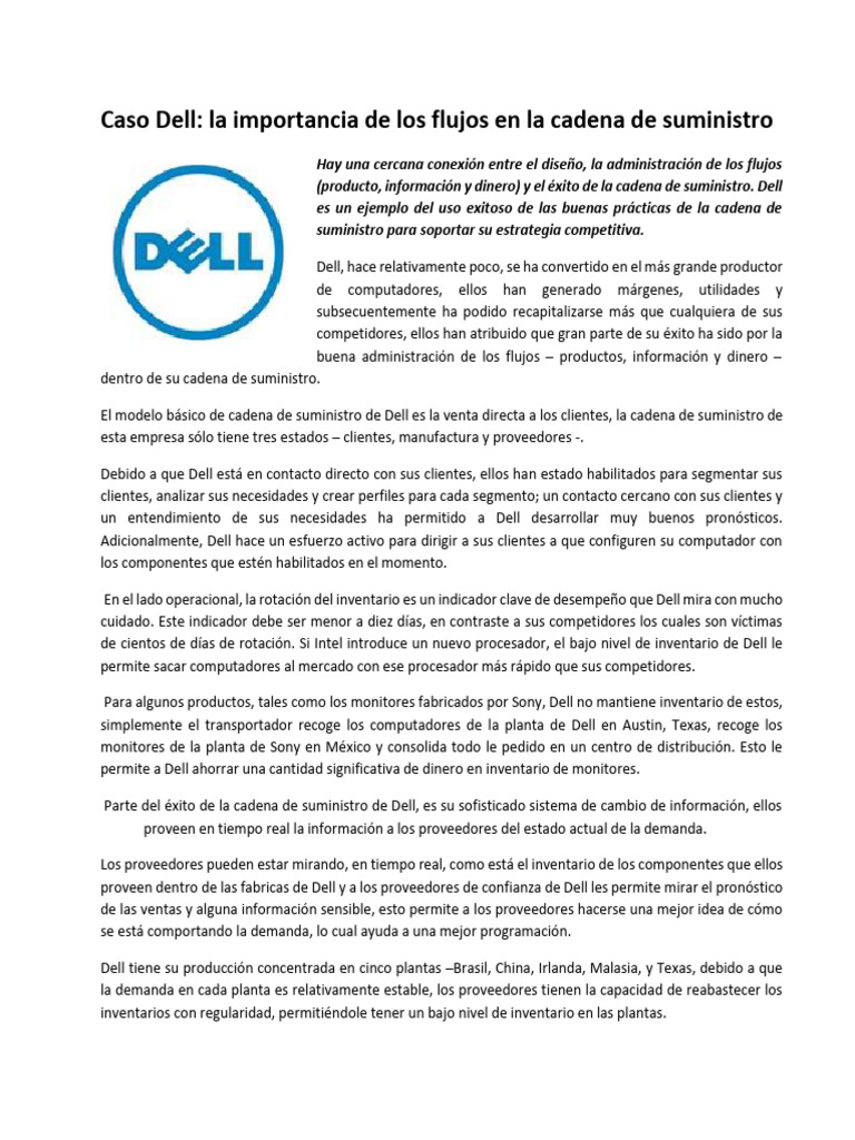 S04 - s2 - Material - Caso - Dell | PDF | Dell | Comercio electrónico