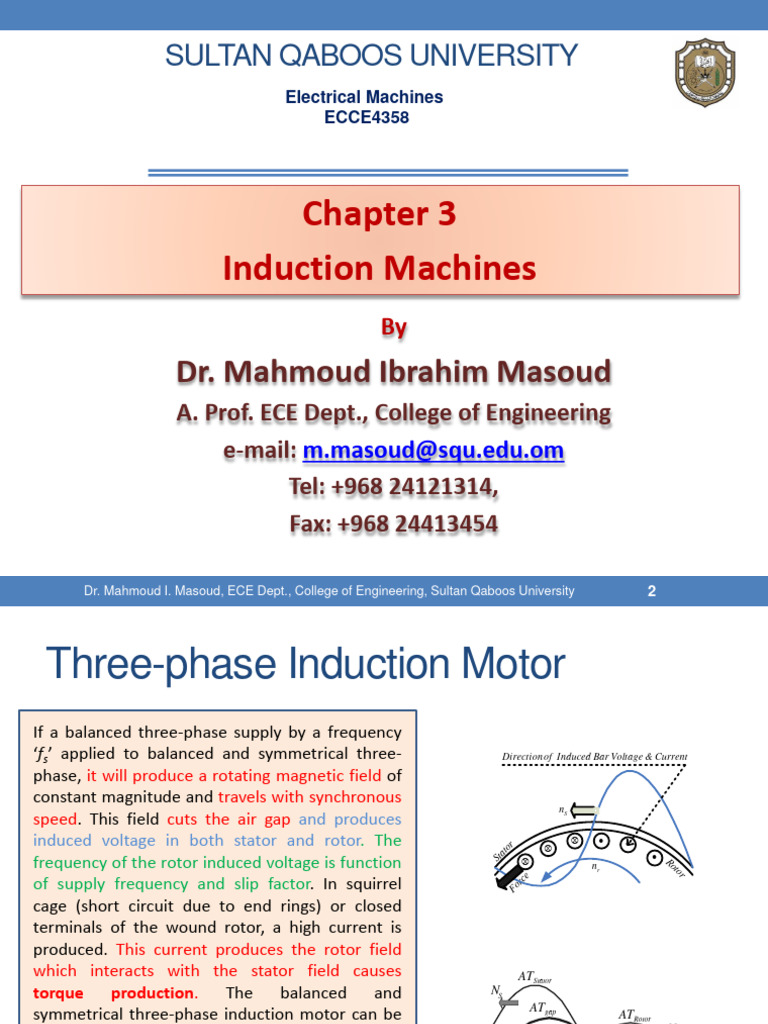Chapter 3 - Induction Machine | PDF | Electric Motor | Materials Science