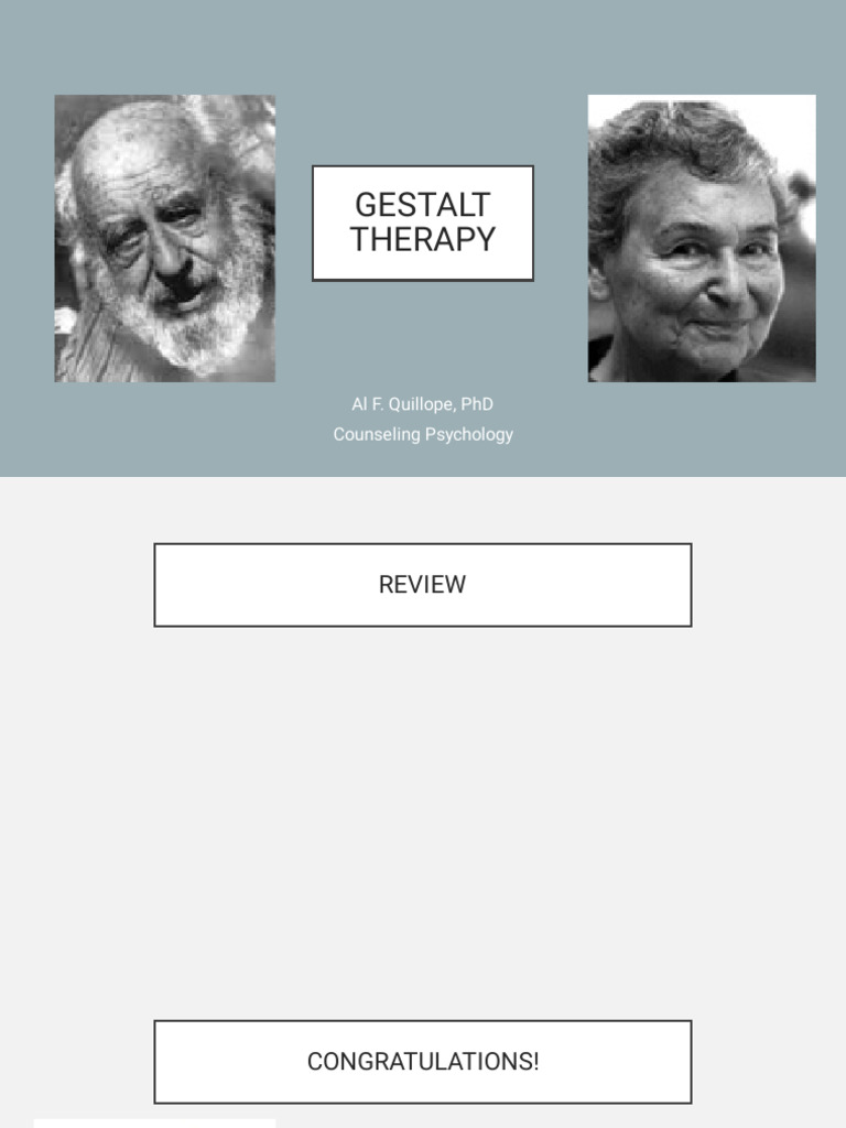 9 Gestalt Therapy | PDF | Gestalt Therapy | Psychotherapy
