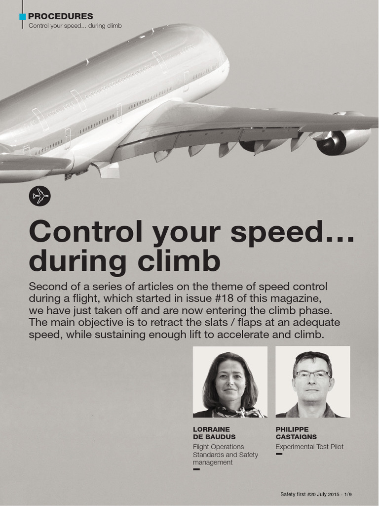 Jul 2015 - Control Your Speed During Climb | PDF | Takeoff | Flap ...