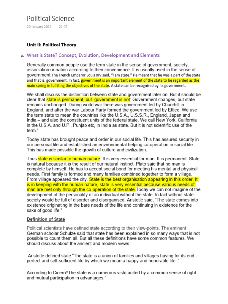 Unit 2 | PDF | Social Contract | State (Polity)