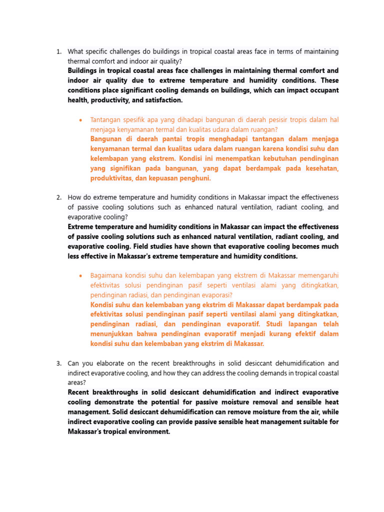 Potential Questions of Research Plan | PDF | Humidity | Applied And ...