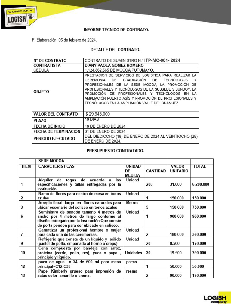Informe Tecnico | PDF