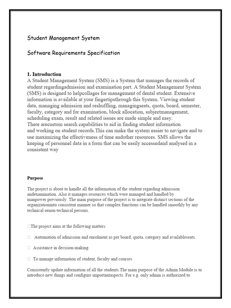 Student Management System | PDF | Information | Information Science