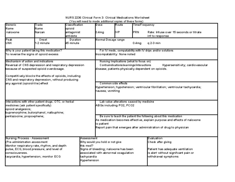 Narcan | Download Free PDF | Naloxone | Opioid