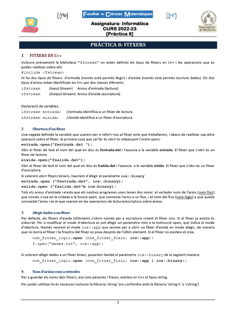 Practica 08 2022 Teoria Val | PDF