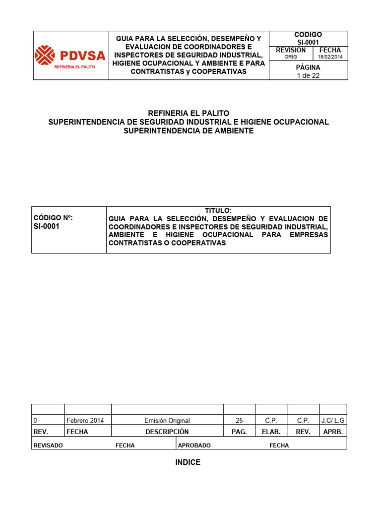 GUIA DE EVAL PERSONAL SIHOA Ult | PDF