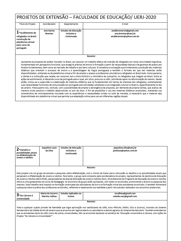 Abril Projeto De Extensão Pdf Pedagogia Alfabetização