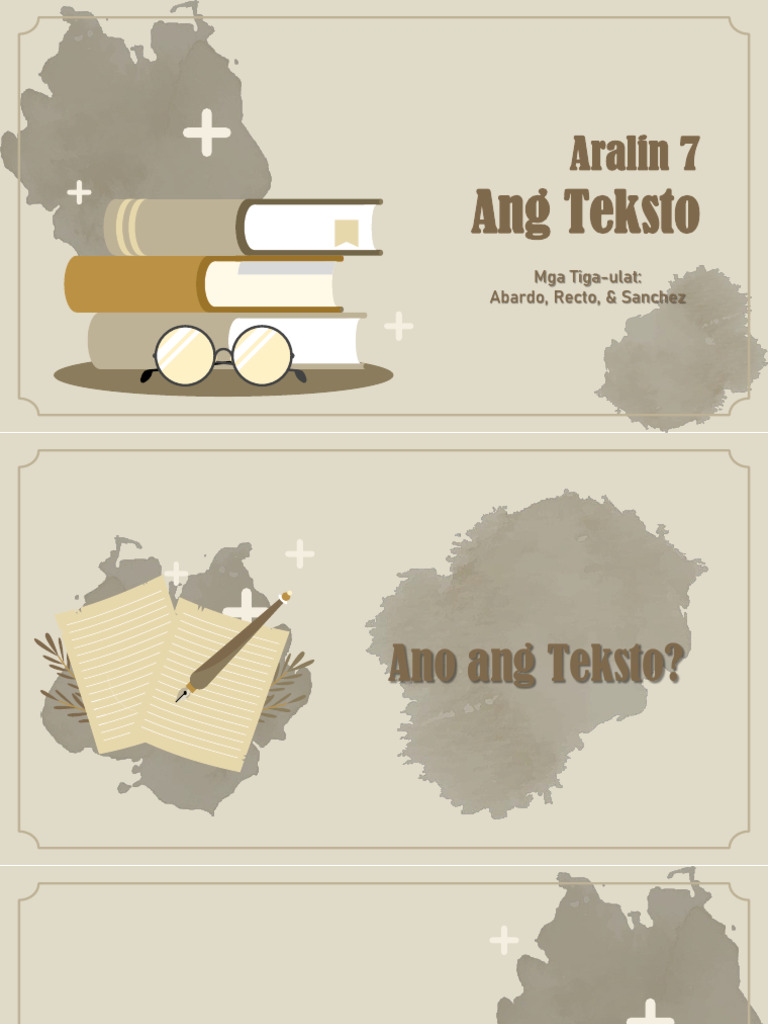 Aralin 7 - Ang Teksto | PDF