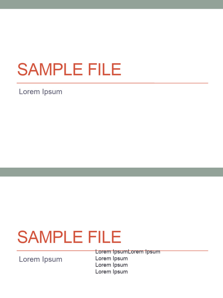 Sample File Overview and Content | PDF