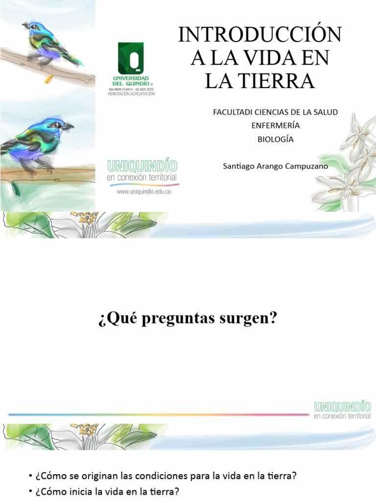 Origen De La Vida En La Tierra Pdf
