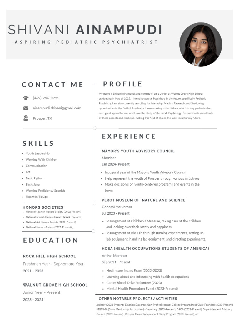 Grey Clean CV Resume Photo | PDF | Health Care | Social Programs