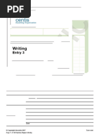 ESOL - Entry 3 - Writing Candidate Paper - Practice Paper C 2 | PDF ...