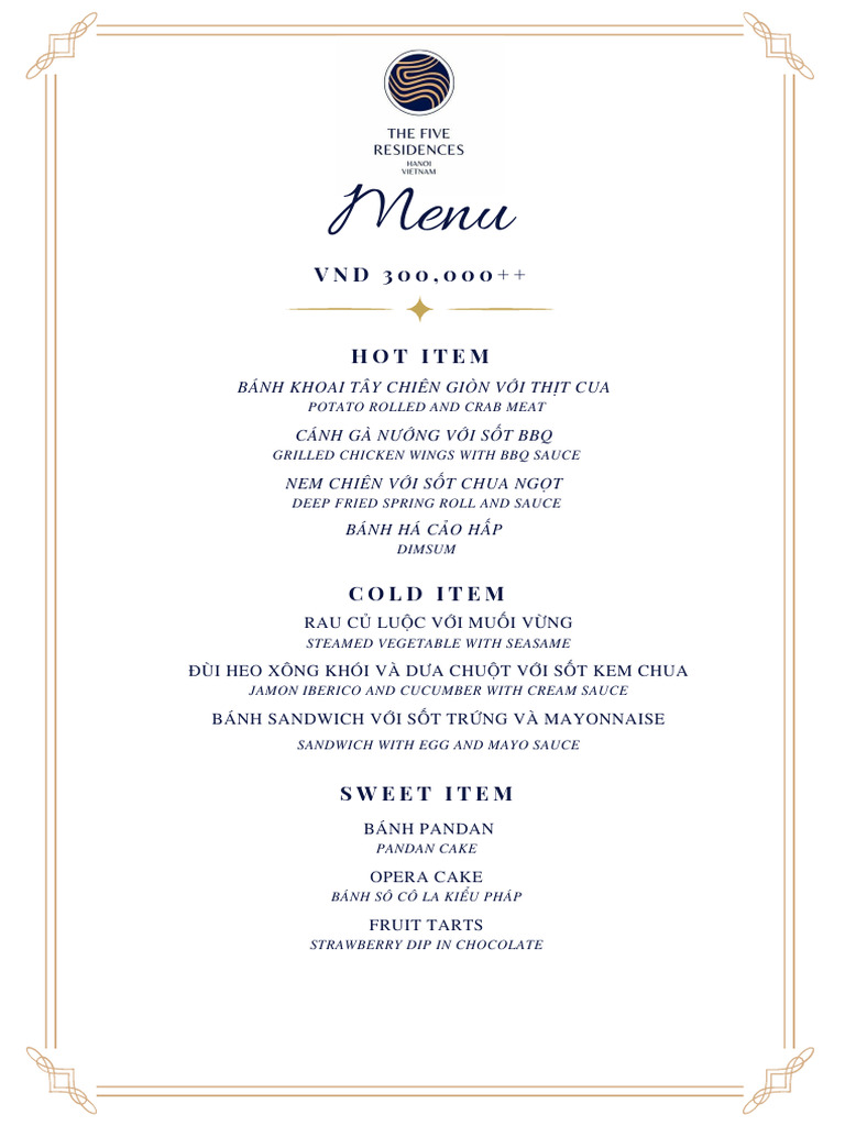 Finger Food Menu 300 | PDF