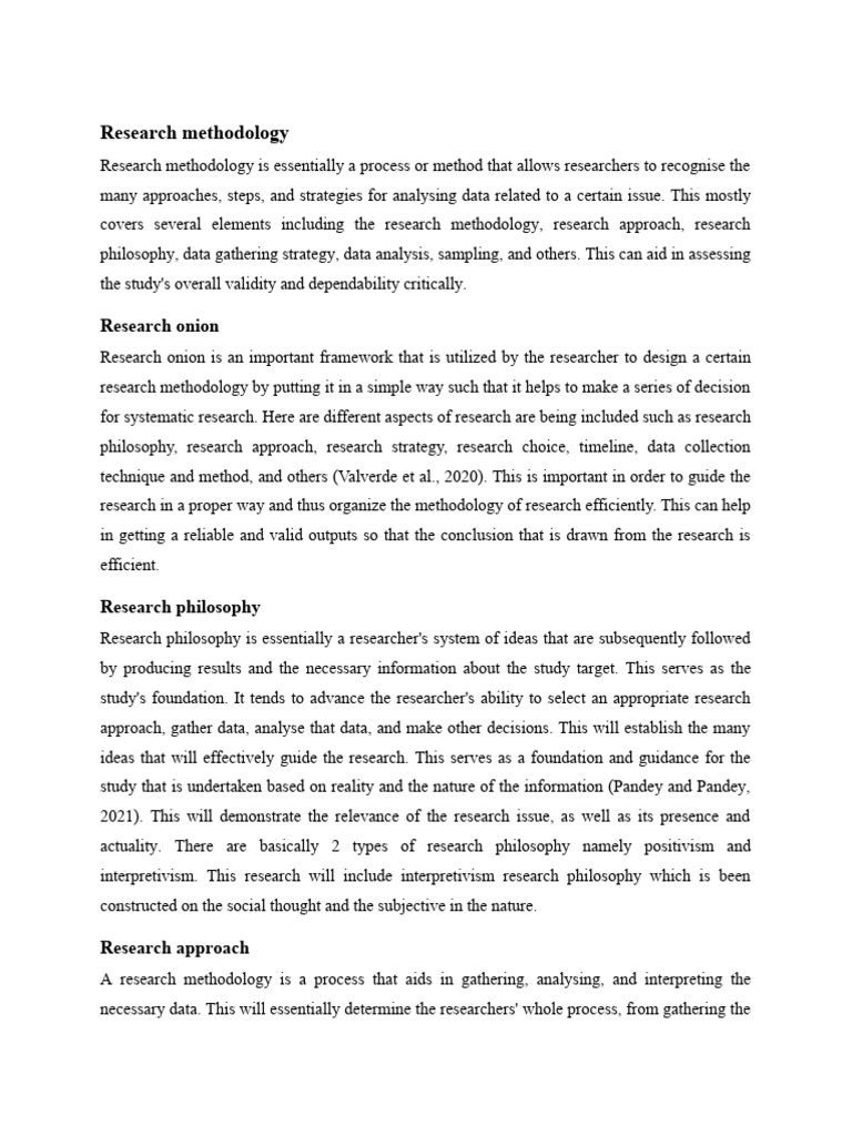 Research Methodology | PDF