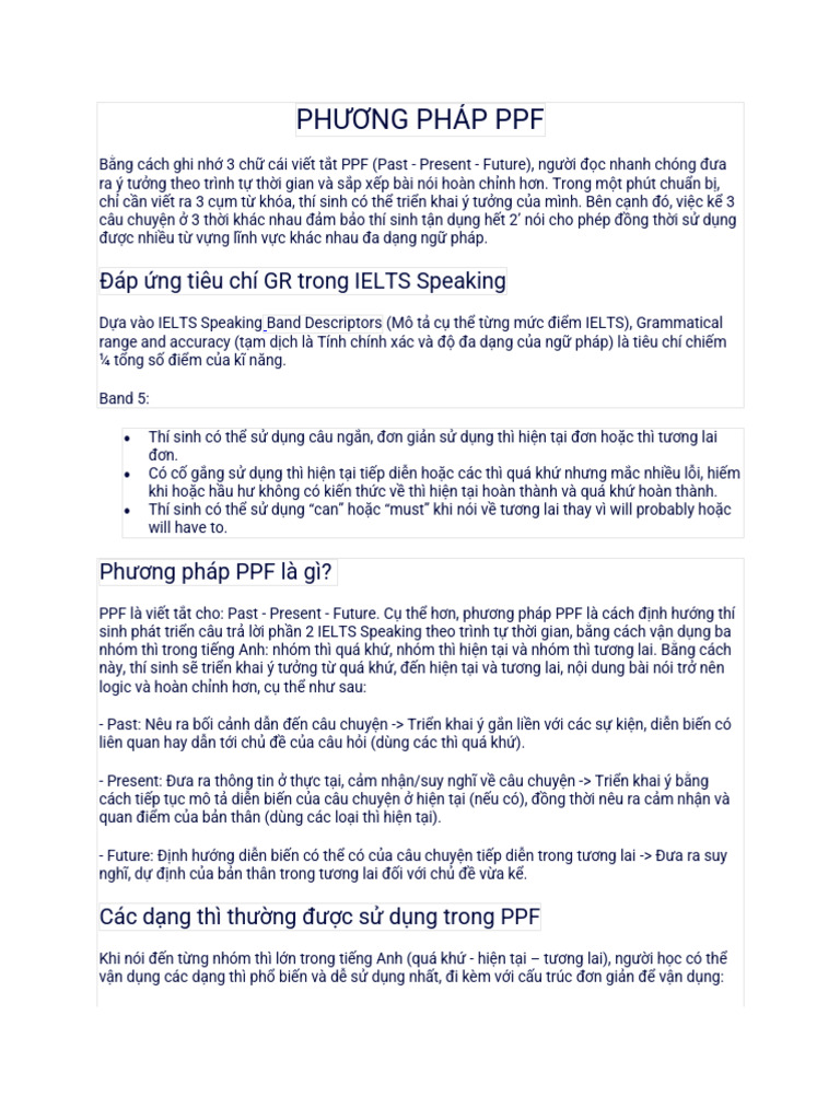 Phương Pháp PPF | PDF