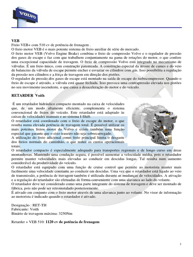 Sistema Pneumático de Freios para Caminhões | PDF | Freio | Motores