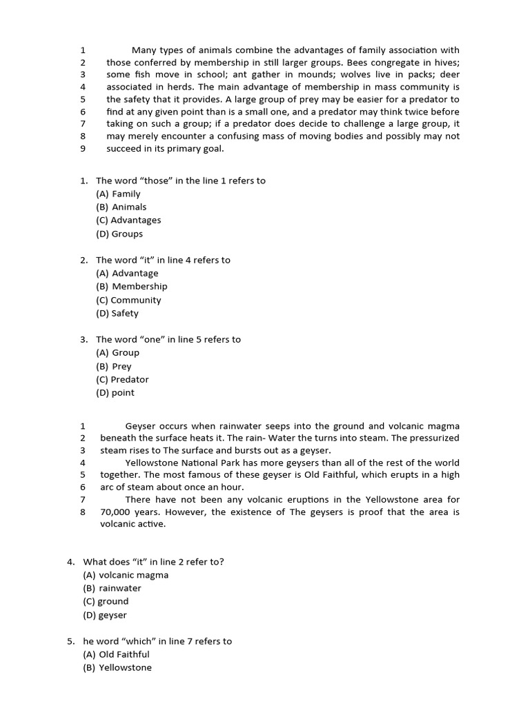 Soal Bahasa Inggris Rerer To | PDF | Project Gemini | Psychotherapy