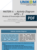 Makalah Materi (UML) Activity Diagram Dan Contoh Kasus | PDF