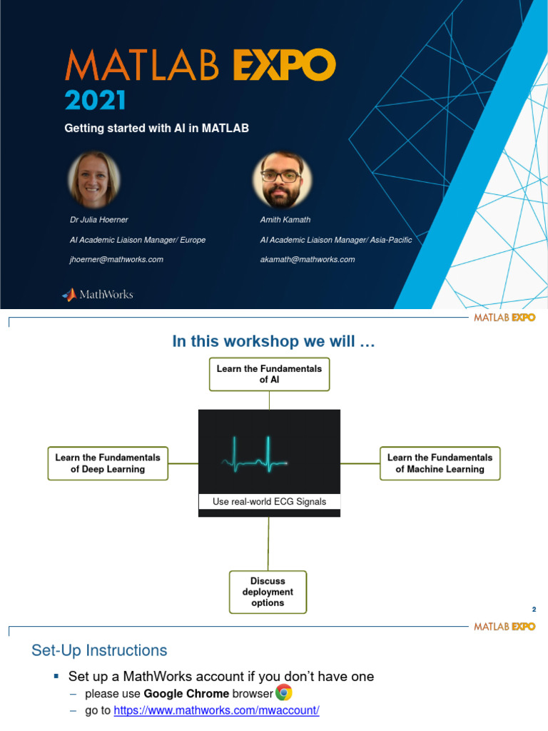 Matlab Expo 2021 Intro To Ai Workshop Edt | Download Free PDF | Machine Learning | Artificial ...