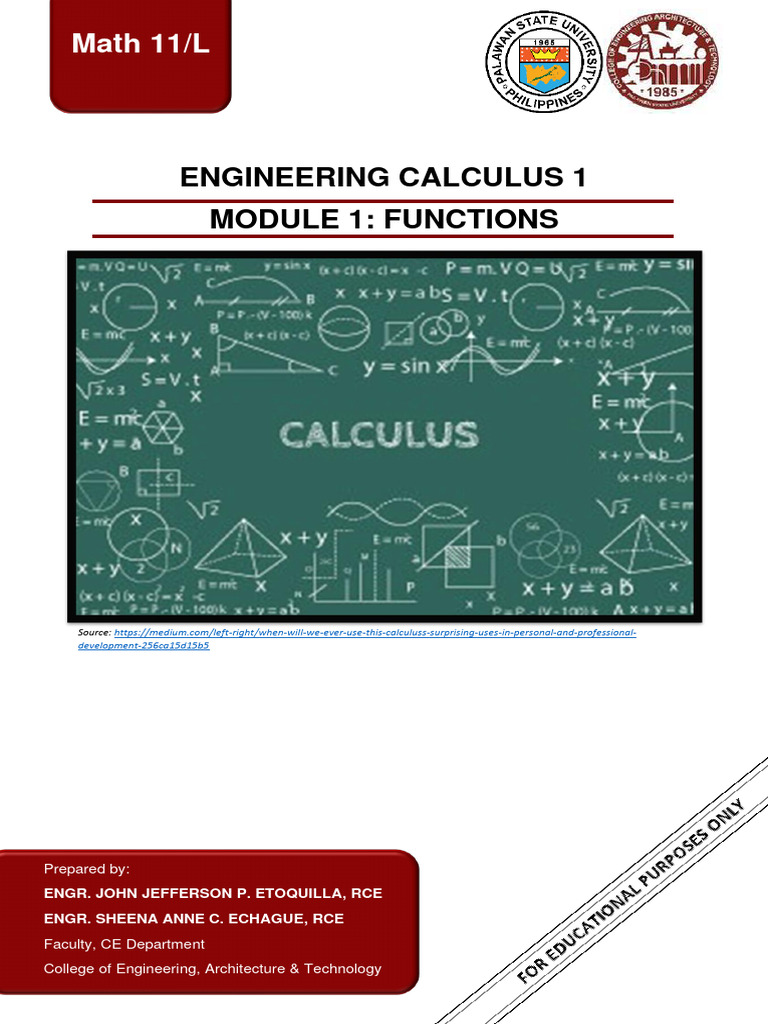 Module 1 Pdf Function Mathematics Variable Mathematics