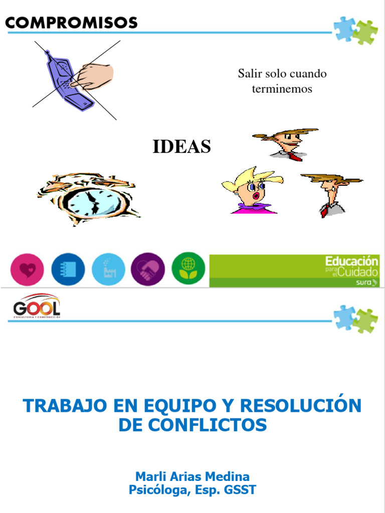 Presentación Trabajo Equipo y Resolucion de Conflictos | PDF ...