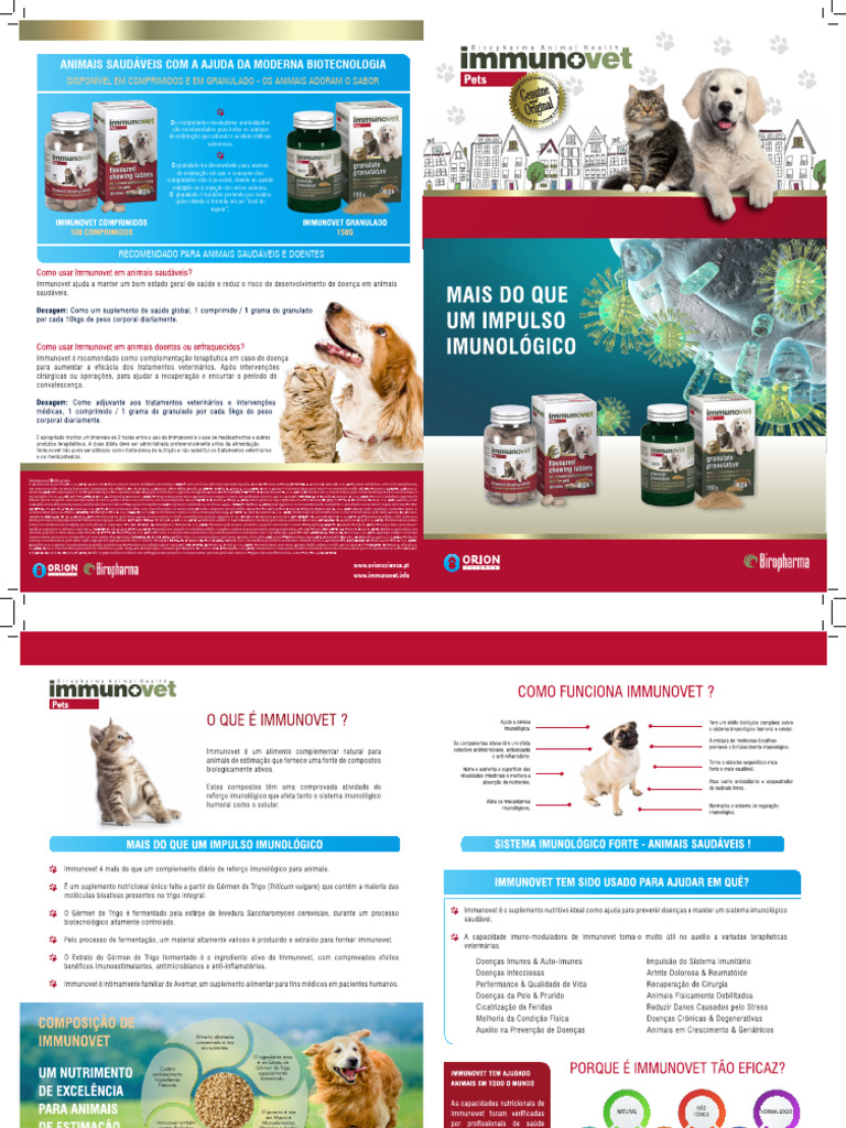 Immunovet Pets Brochura | Download Free PDF | Medical Specialties ...