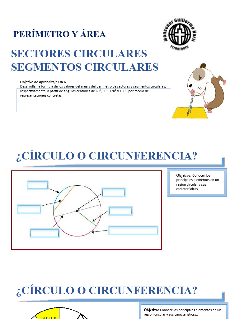 Sector y Segmento Circular | PDF | Ángulo | Curva