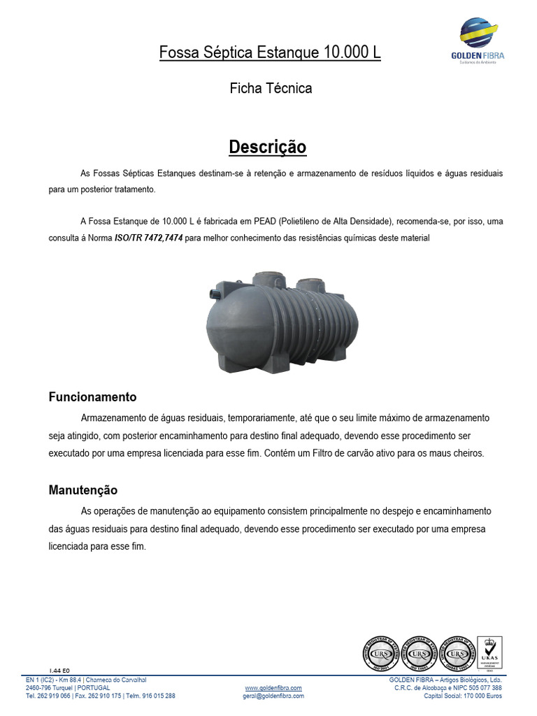 Fossa Estanque 10000-Páginas | PDF