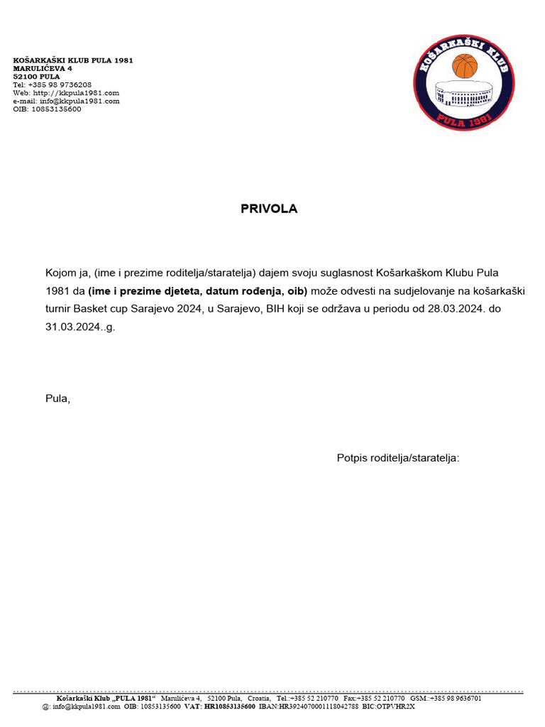 Privola Sarajevo 2024 | PDF