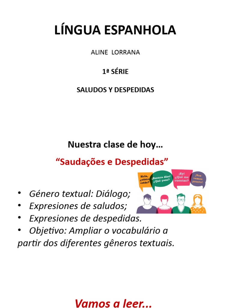 Saludos y Despedidas en Español | PDF