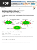 Contrôle SVT 2AC Semestre 2 avec Corrigé | PDF | Système reproducteur ...