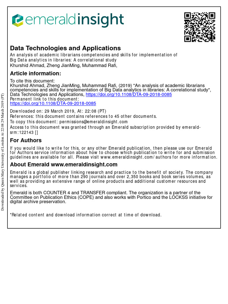Big Data Libraries Pak2019 | PDF | Big Data | Data