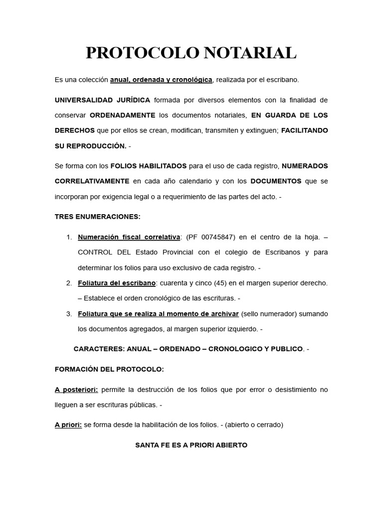 Protocolo Notarial | PDF | Justicia | Crimen y violencia