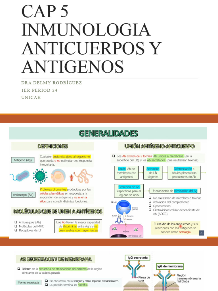Antigenos y Anticuerpos Cap 5 Inmuno | PDF