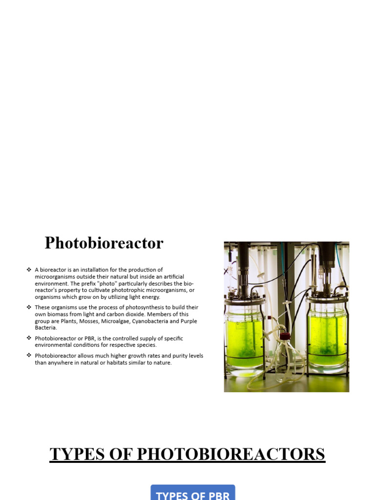 Photobioreactor | PDF | Nature | Earth Sciences