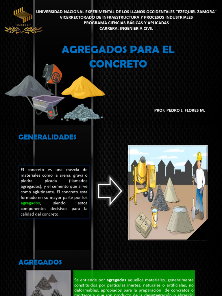 Unidad I. Agregados para El Concreto | PDF | Hormigón | Grava
