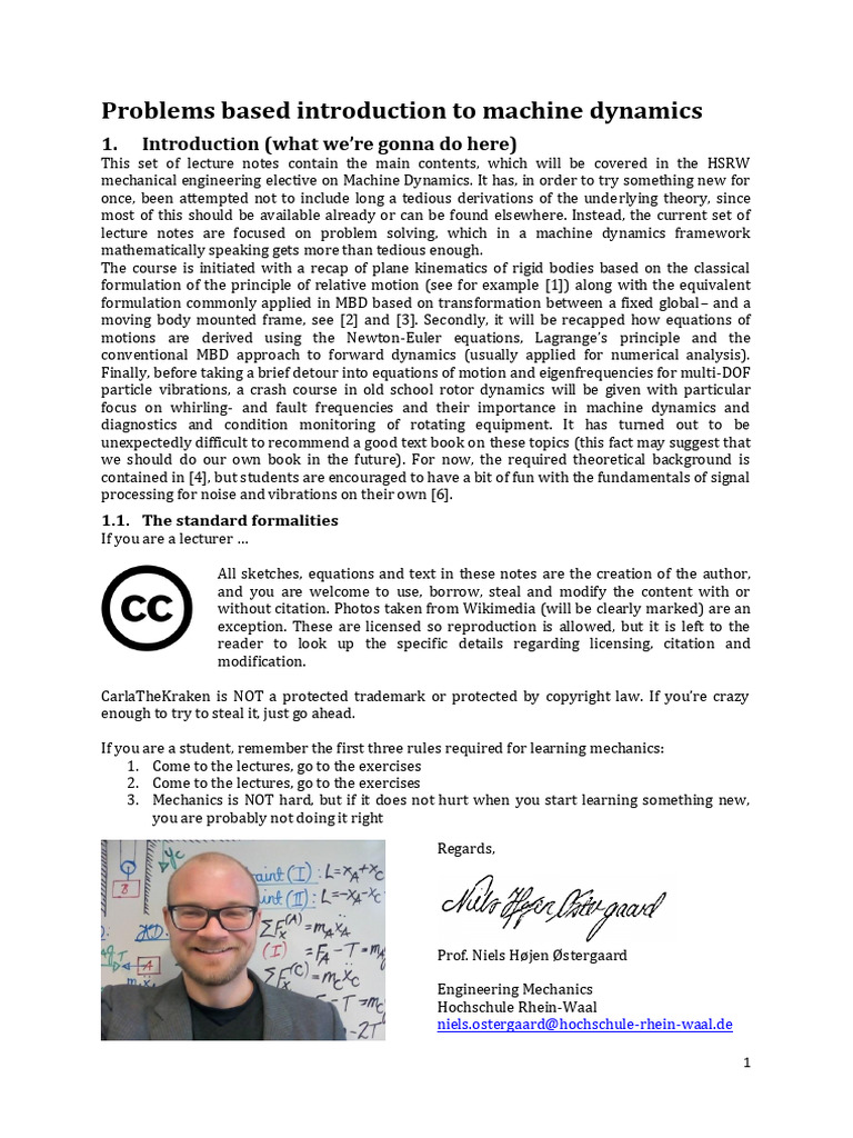 Machine Dynamics | PDF