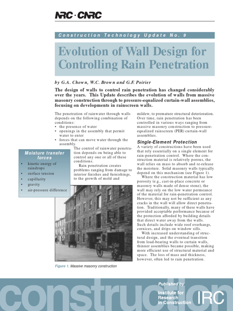 Rainscreen Wall Design Principles | PDF | Wall | Building