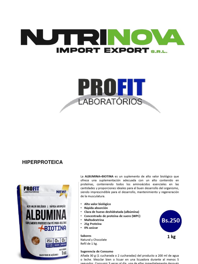 Catalogo de Pro Fit Nutrinova Abril 18 | PDF | Vitamina | Vitamina C