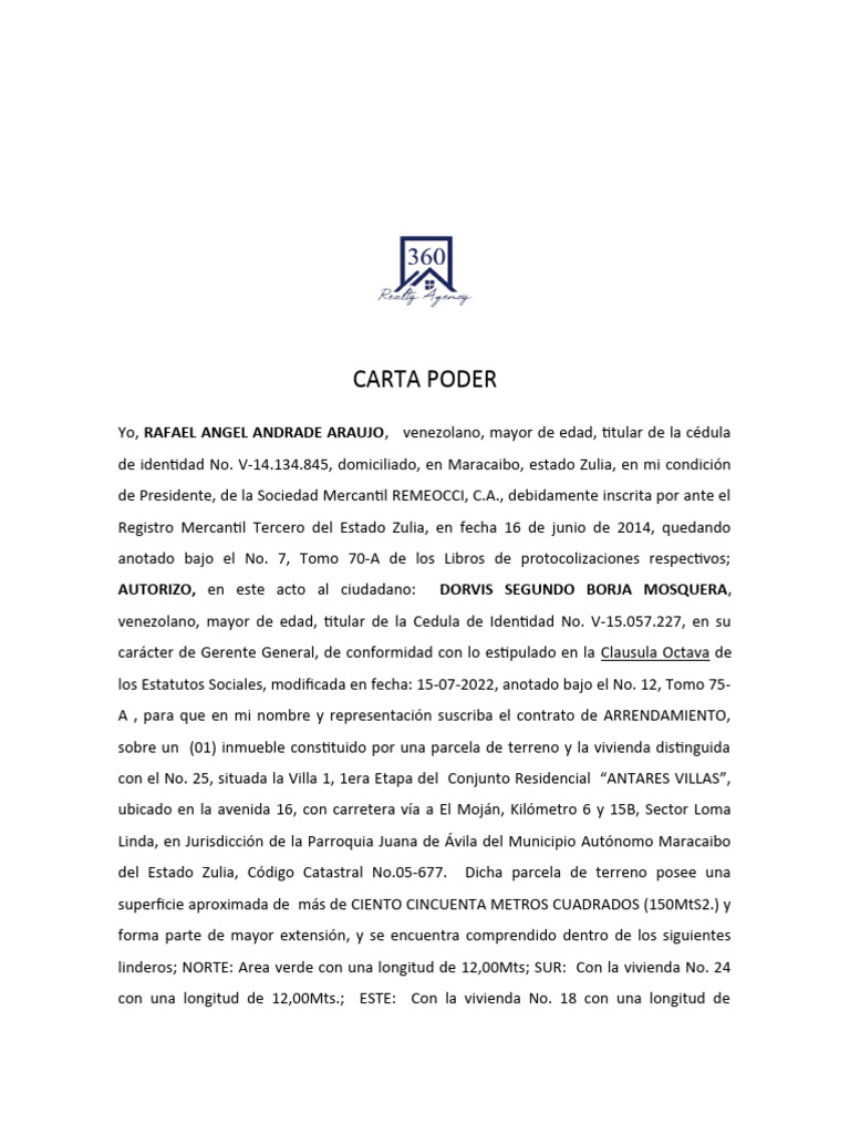Carta Poder | PDF