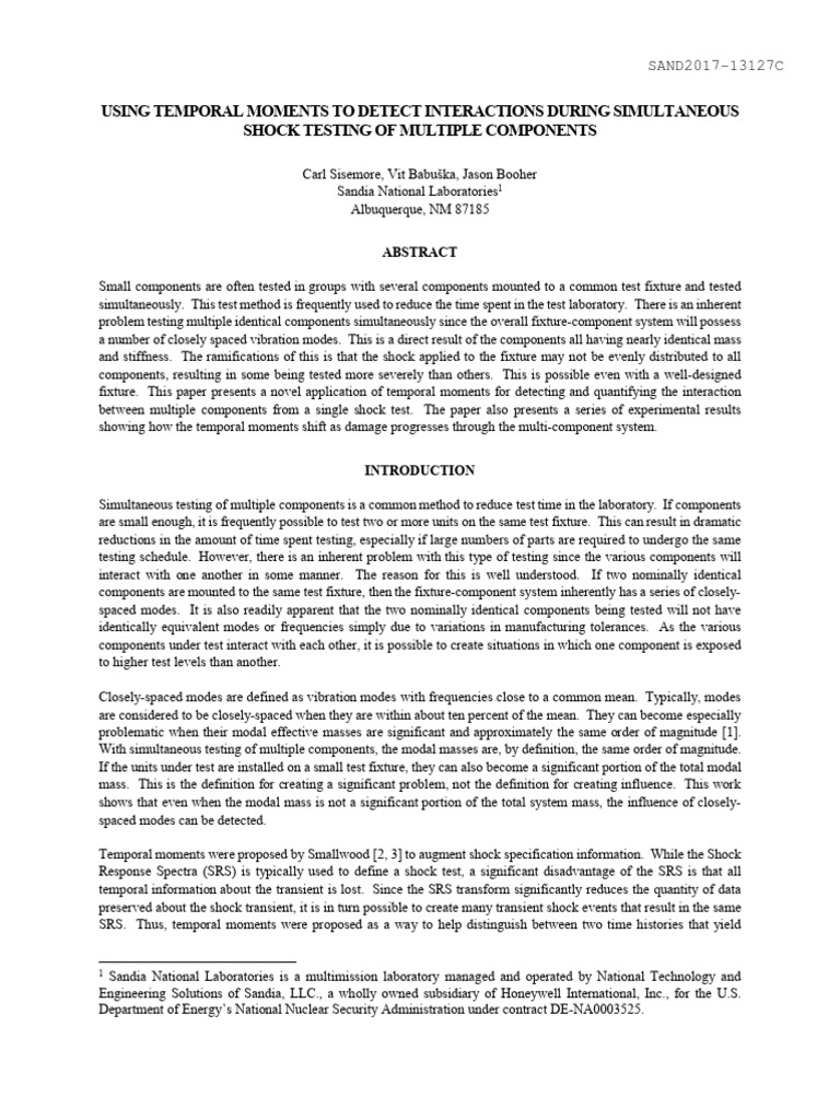 Temporal Moment Analysis | PDF | Root Mean Square | Skewness